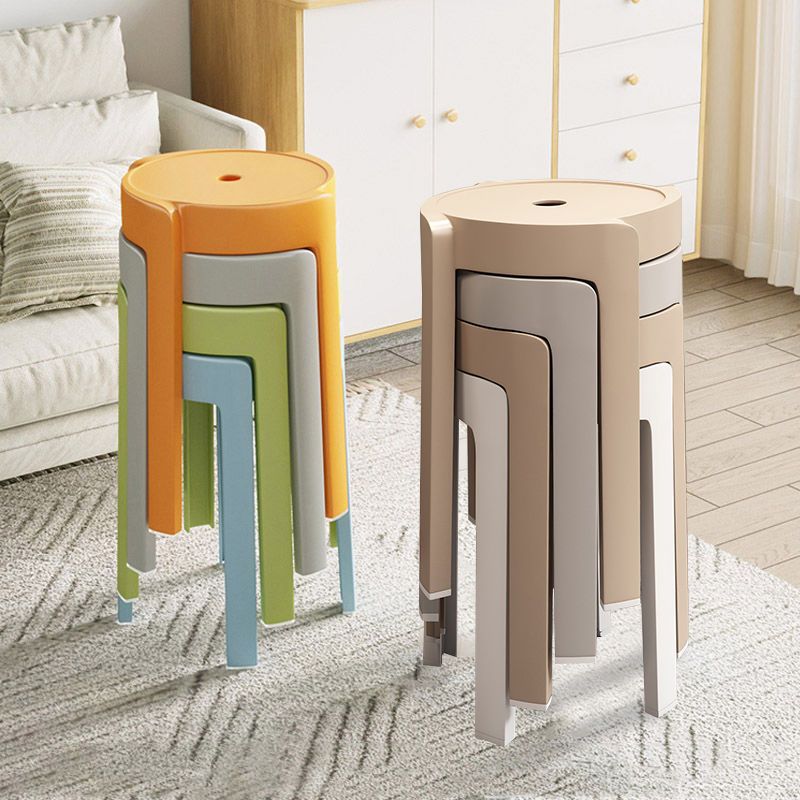 PM Upgraded Plastic Chair Stool Stackable Designer Modern Plastic Stool ...
