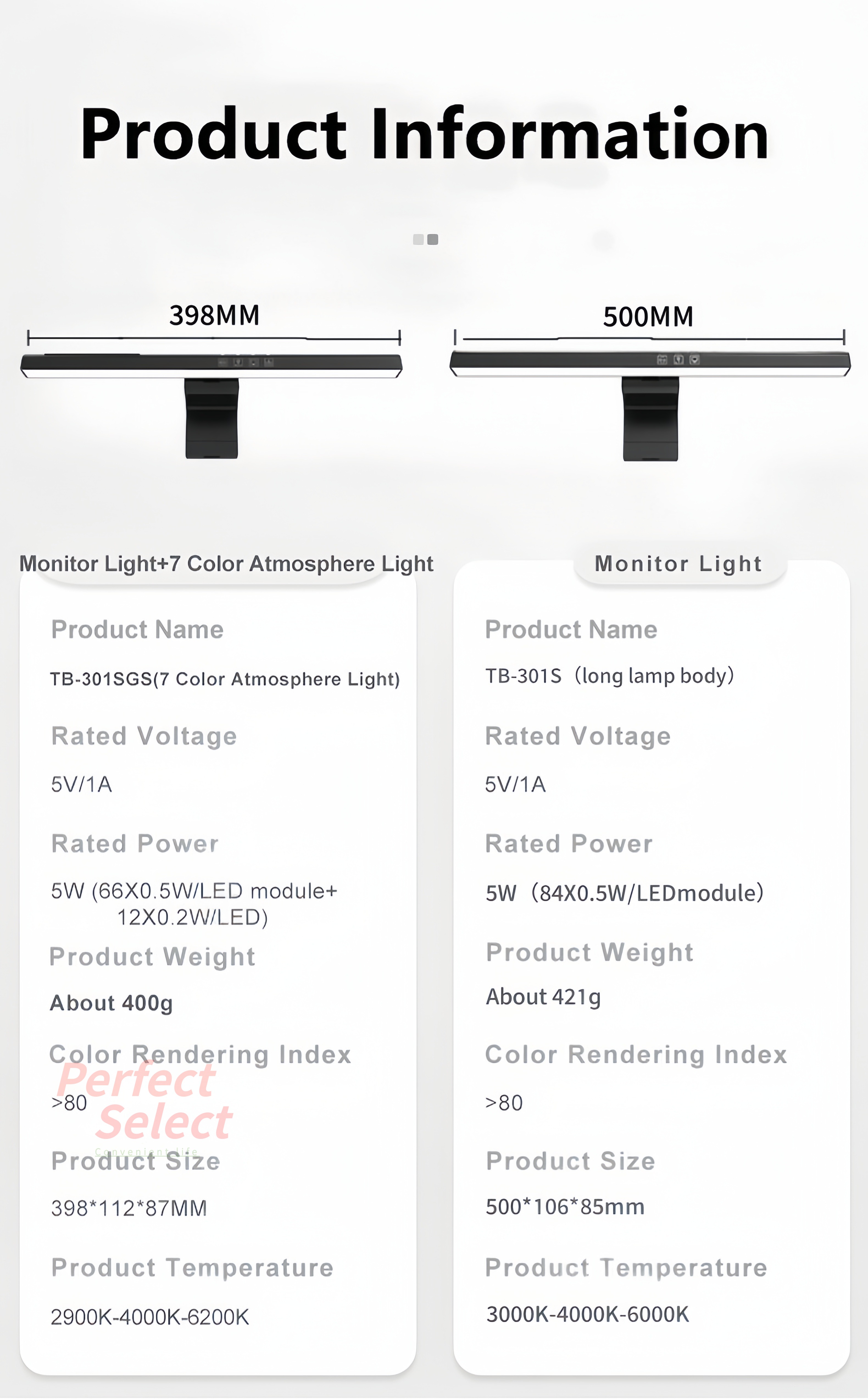 7 Colors Led Monitor Light Bar RGB Light,Screen Hanging Light,3 Color ...