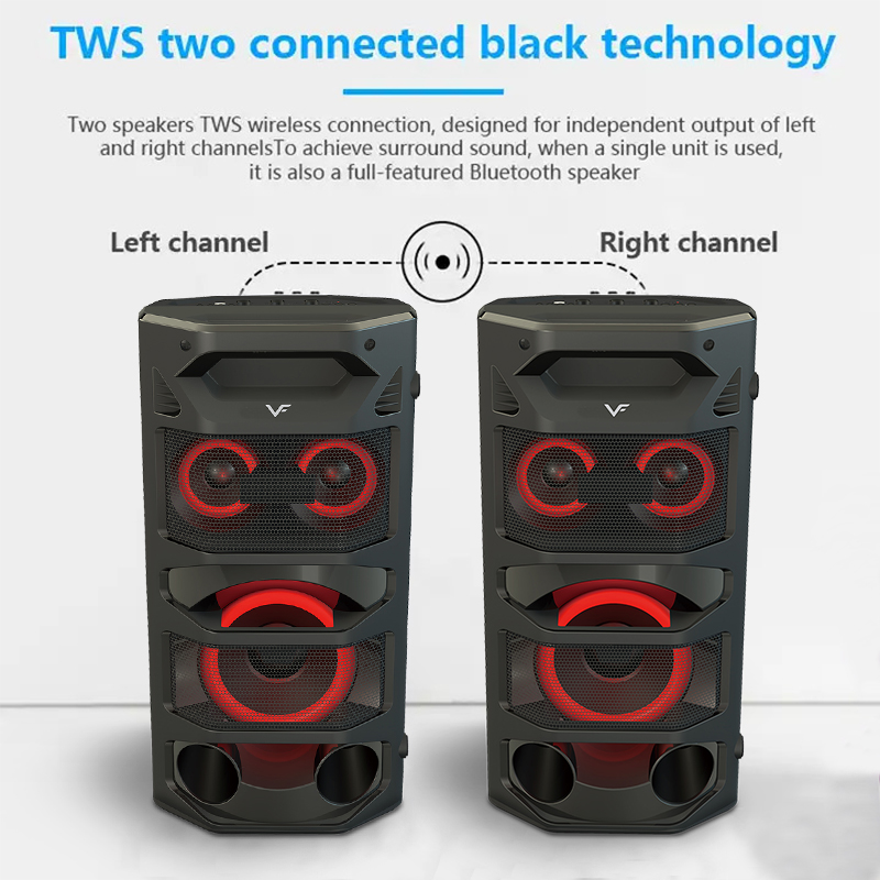 Vinnfier VF Tango Pro 3 WMB with 2 Wireless Mic Portable Karaoke Bluetooth Speaker KTV Speake ...