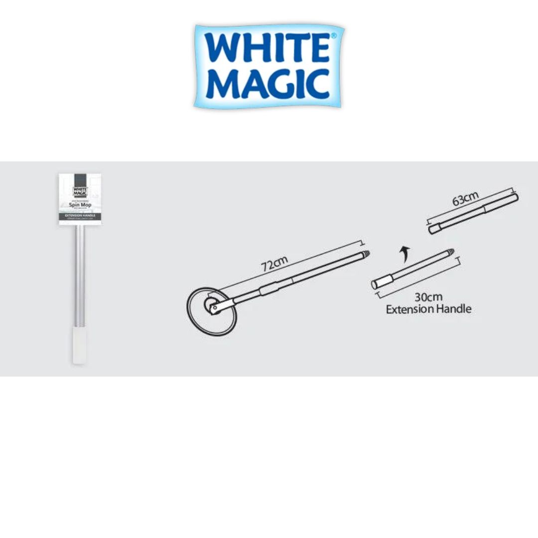 WHITE MAGIC Spin Mop Hand Press Mop Extension ONLY (EXTENSION ONLY ...
