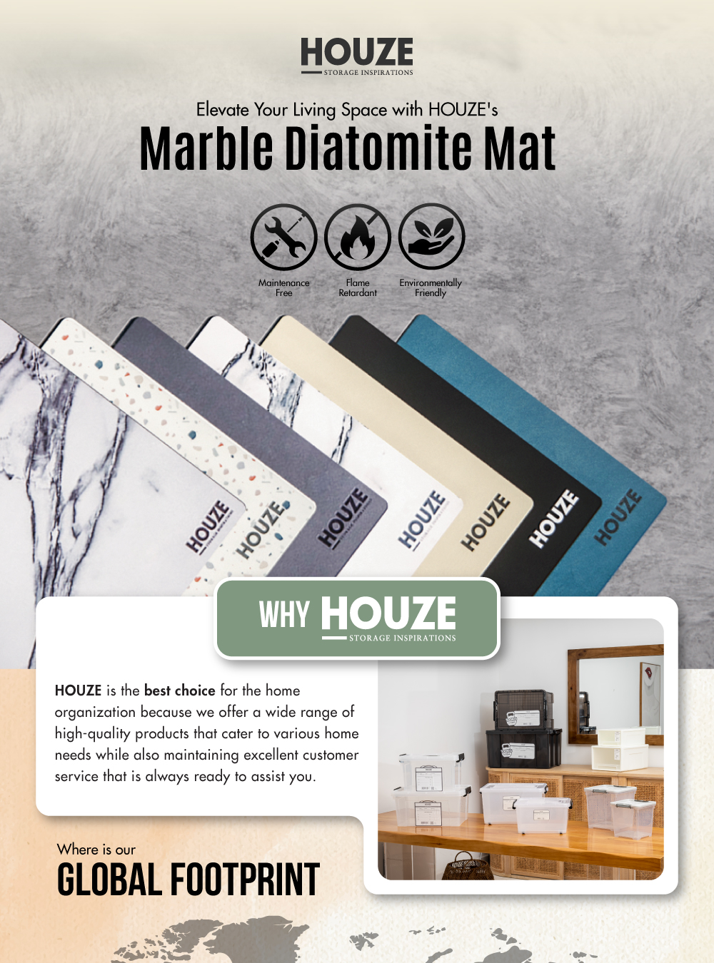 [HOUZE] Diatomite Absorbent Mat & Soft Diatomite Absorbent Mat | Shopee ...