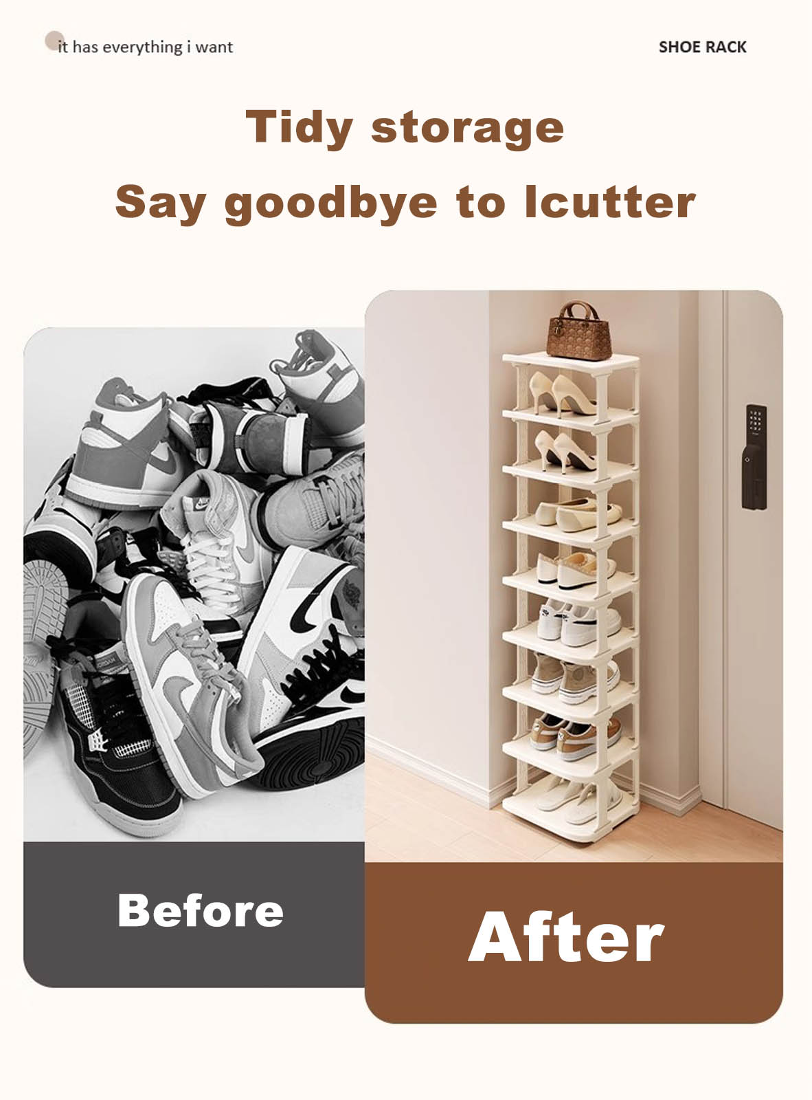 Salvo Plastic Shoe Rack Simple Multi-layer Shoe Rack Space Saving ...