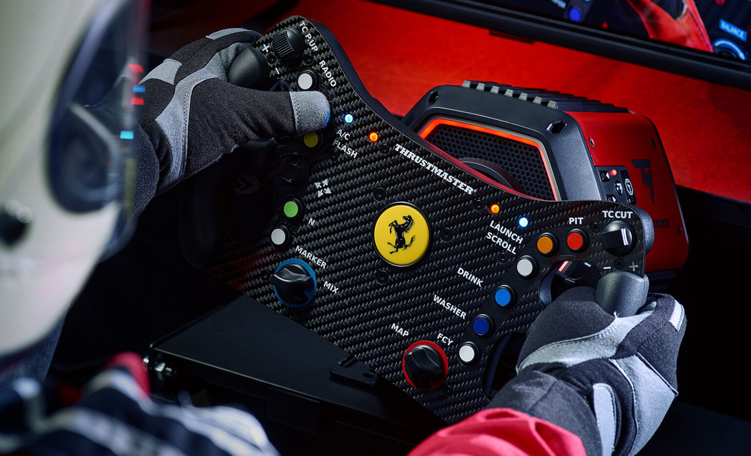 THRUSTMASTER Ferrari 488 GT3 Wheel Add-On / Racing wheel / driver wheel ...