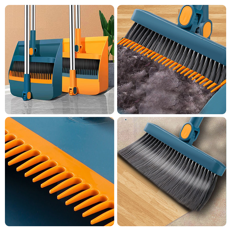 【HM】SG STOCK Rotatable Broom/Wind Proof Dust Pan/Broom Comb Broom Set/Non-Stick Broom Magic ...