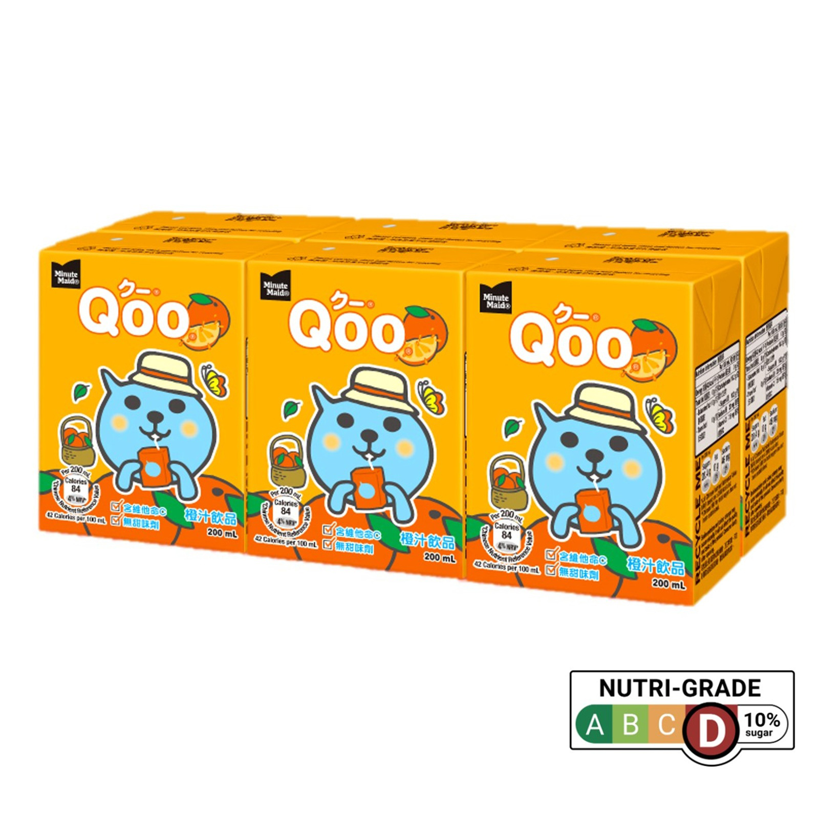 Qoo Juice Drink White Grape / Black Currant / Peach / Apple 200ml X 6p | Shopee Singapore