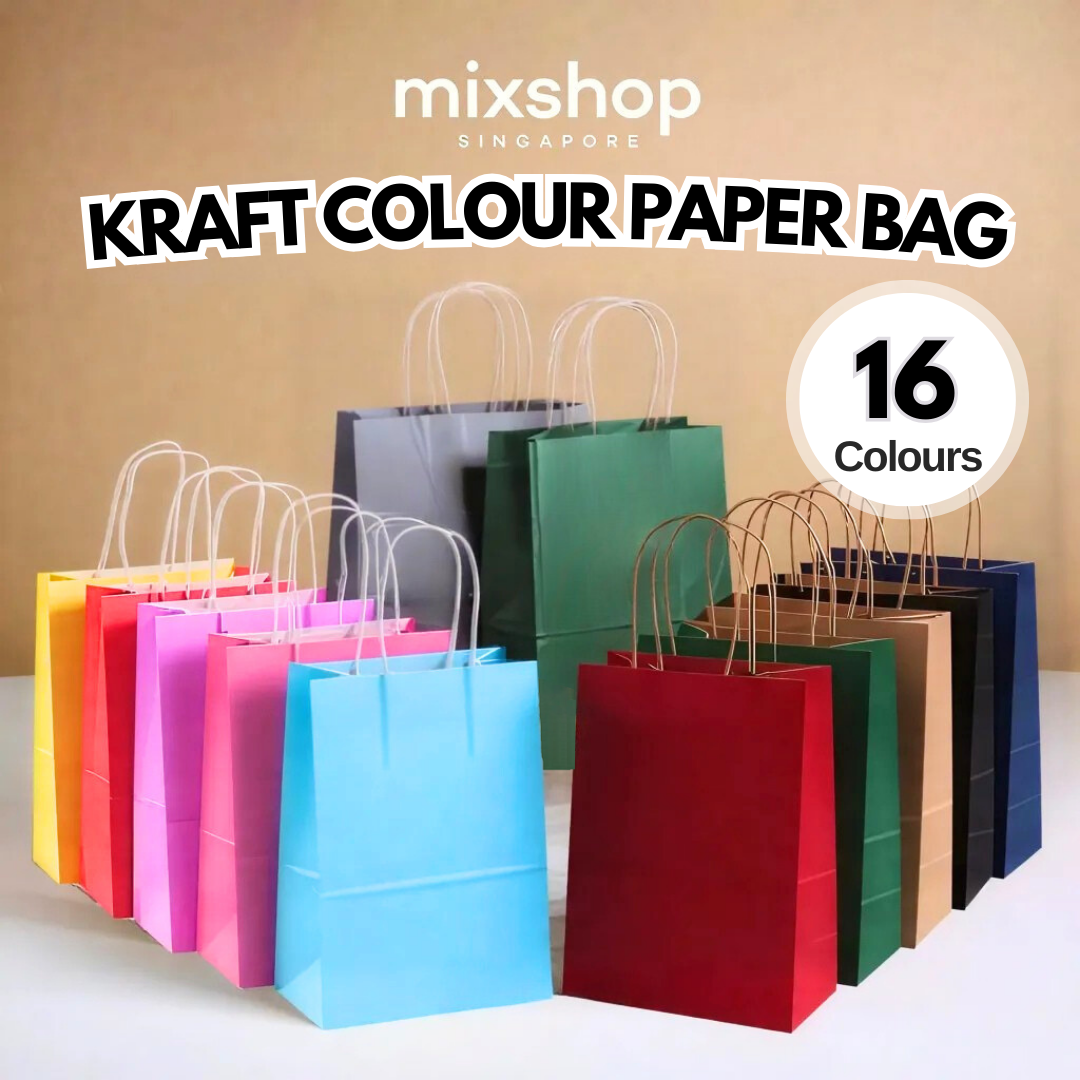 mixshop Kraft Paper Bag, Gift Bag, Birthday Party Goodies Bag ...