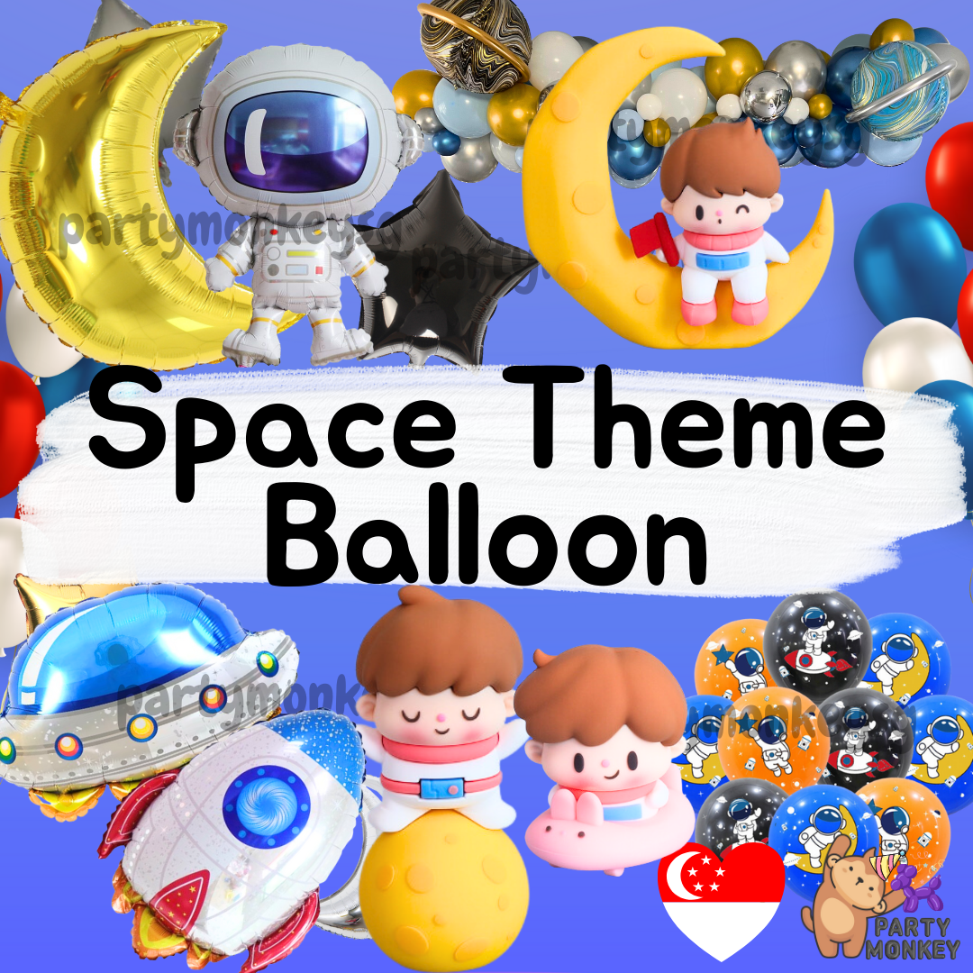 [SG Instock] Astronaut Balloon Outer Space Theme Balloons Birthday ...