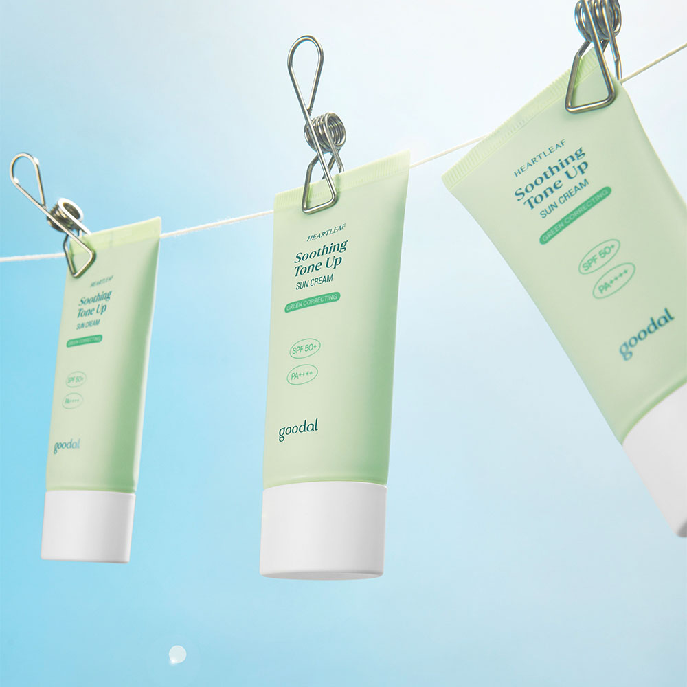 [GOODAL] Heartleaf Soothing Green Tone Up Sun Cream | SPF50+ PA ...