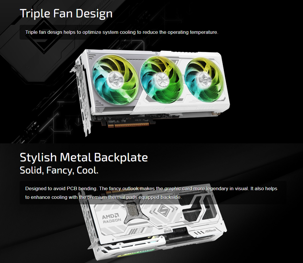 ASROCK AMD RADEON RX 9070 / 9070 XT - CHALLENGER / STEEL LEGEND OC ...