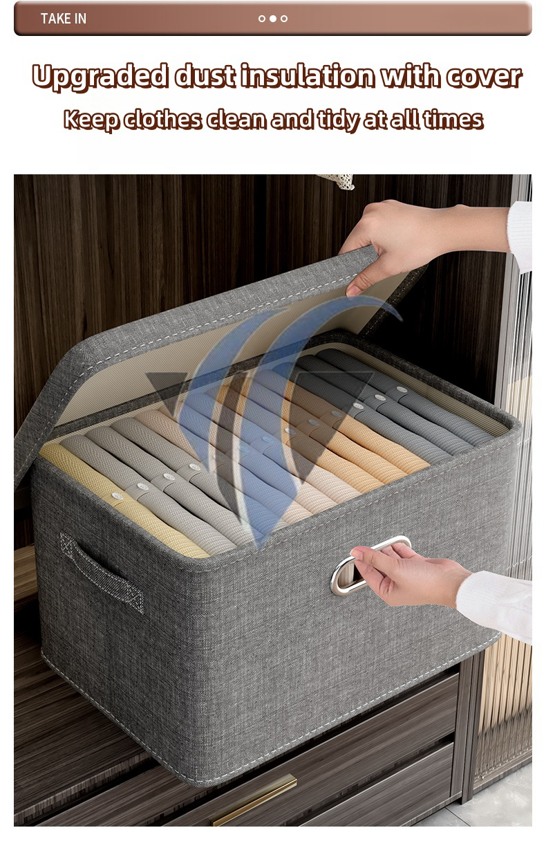 【TOP ONE】Collapsible storage box Large capacity clothing storage box ...