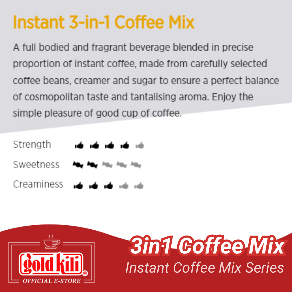 Gold Kili 3-in-1 Coffee Mix Extra Bundle Saving Instant Coffee | Shopee ...