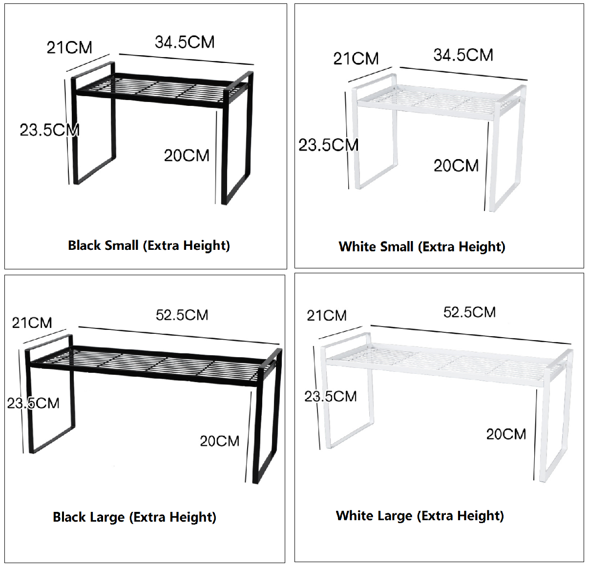 Multifunctional Kitchen Shelf Space Saver Simple Stackable Kitchen Rack ...