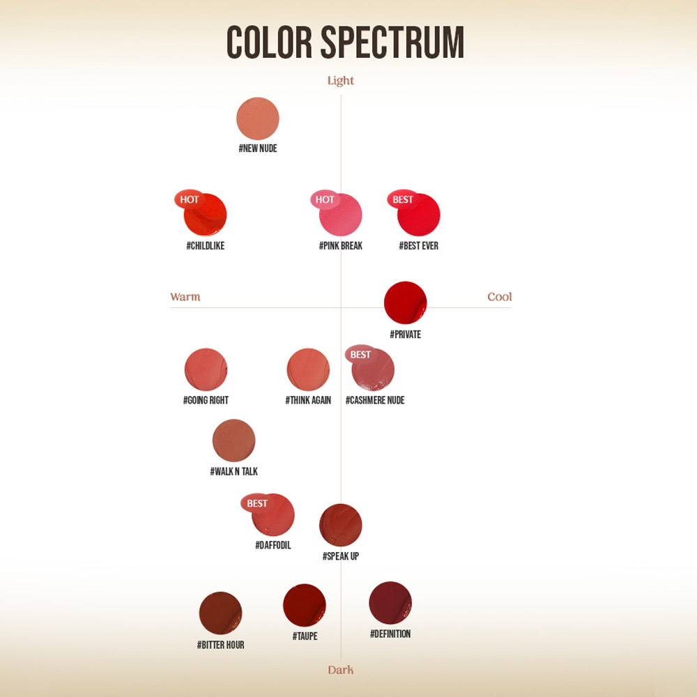 3CE Velvet Lip Tint #Definition (Soft & Velvety Matte Lips) 28g ...