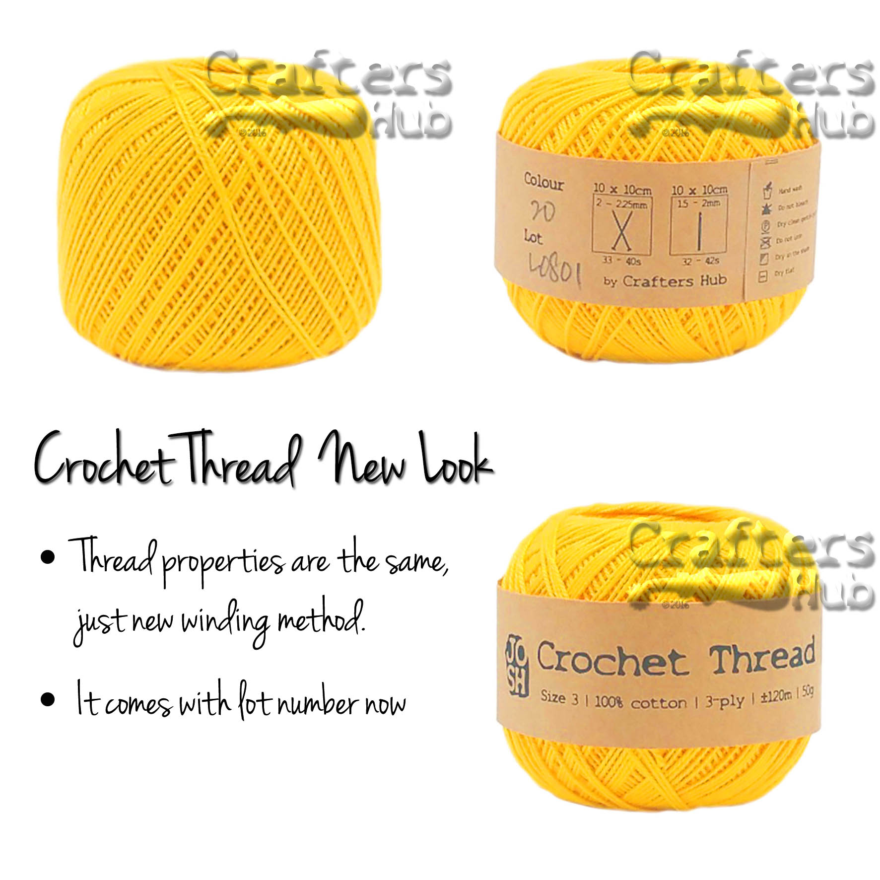 Size 3 crochet thread (50g) 100% cotton for crochet knitting | Shopee ...