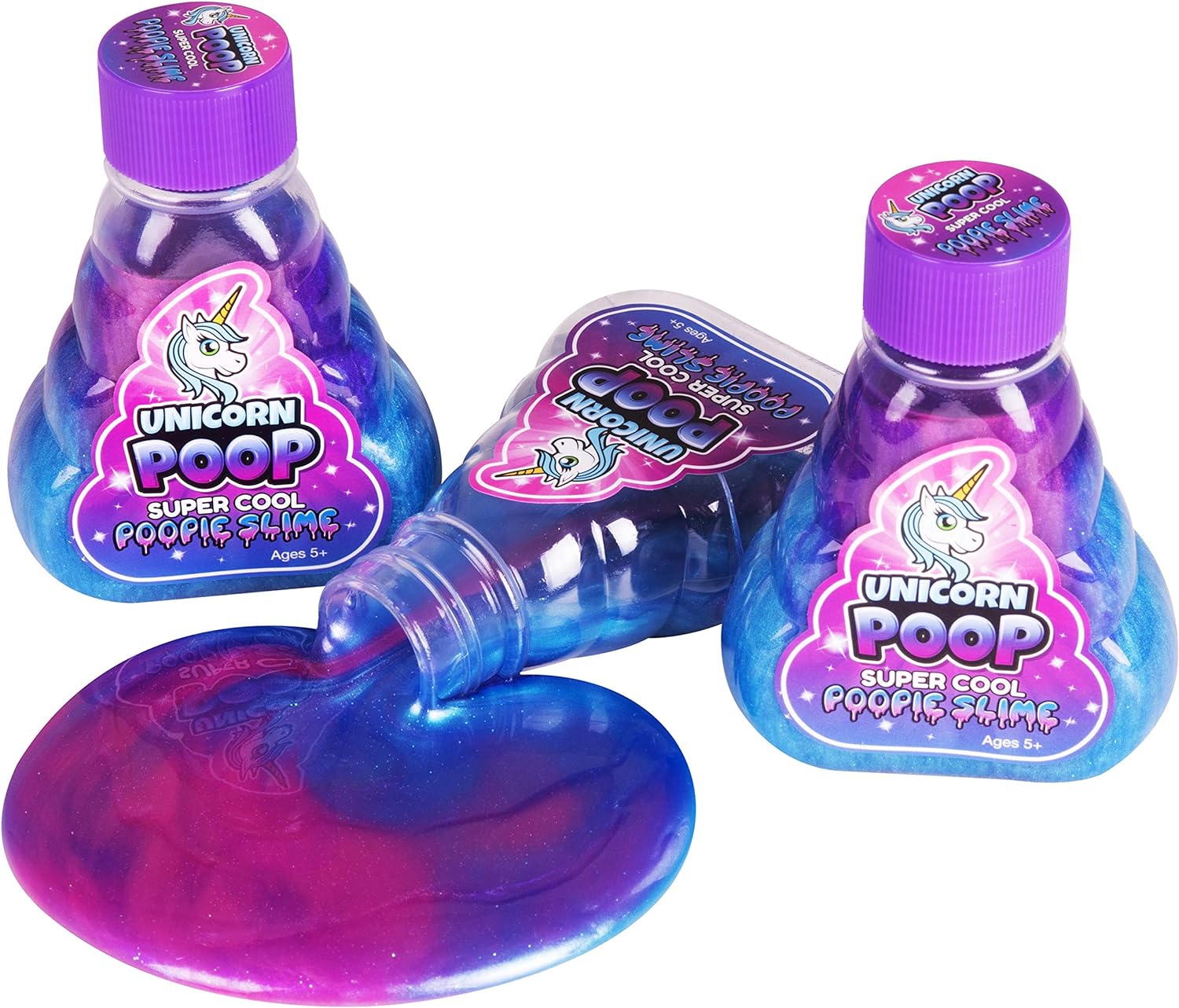 Magical Colorful Glitter Unicorn Poop and Sanrio Cube Cute Slime | Non ...