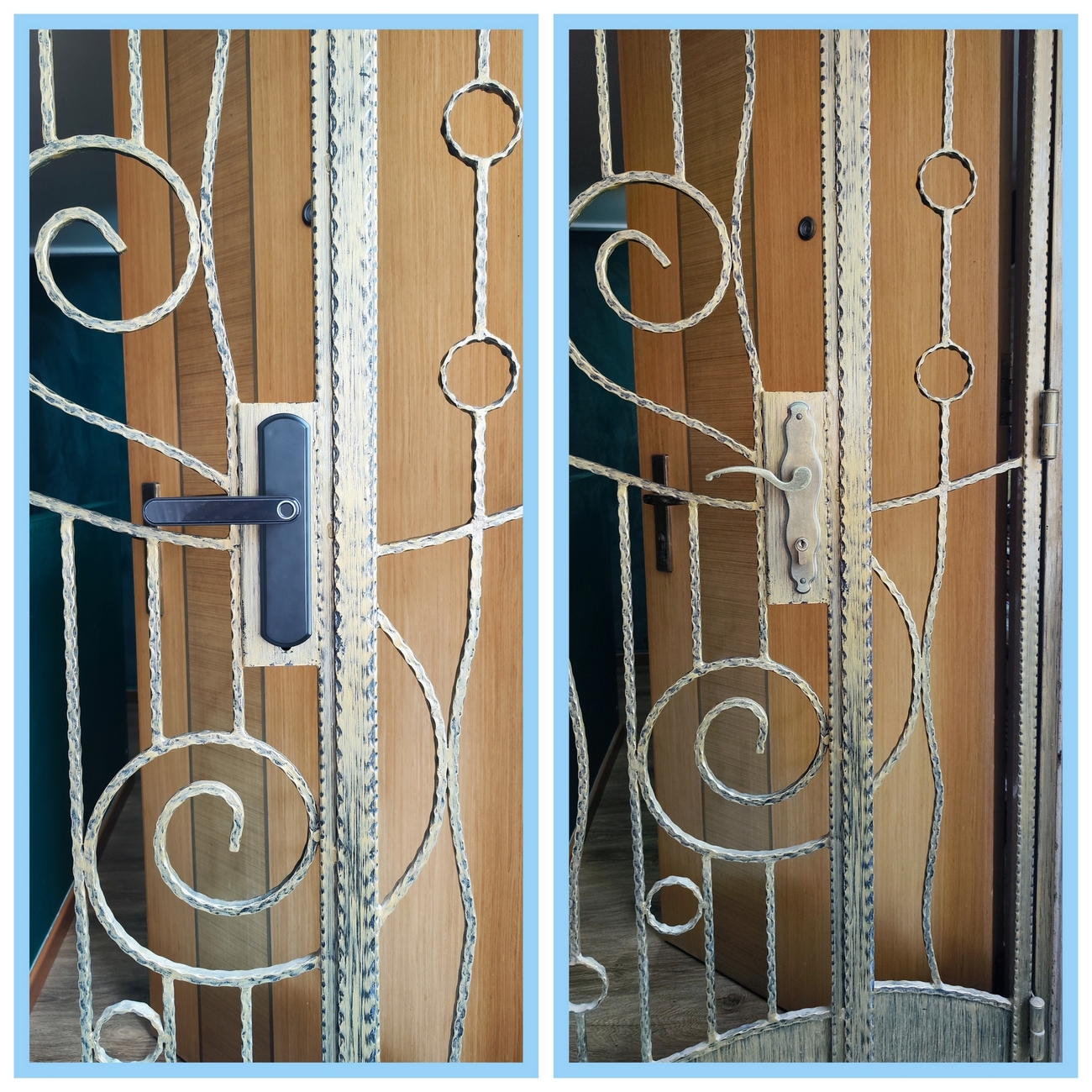 Free Installation HDB Smart Gate Lock Tuya APP Control fingerprint Lock ...