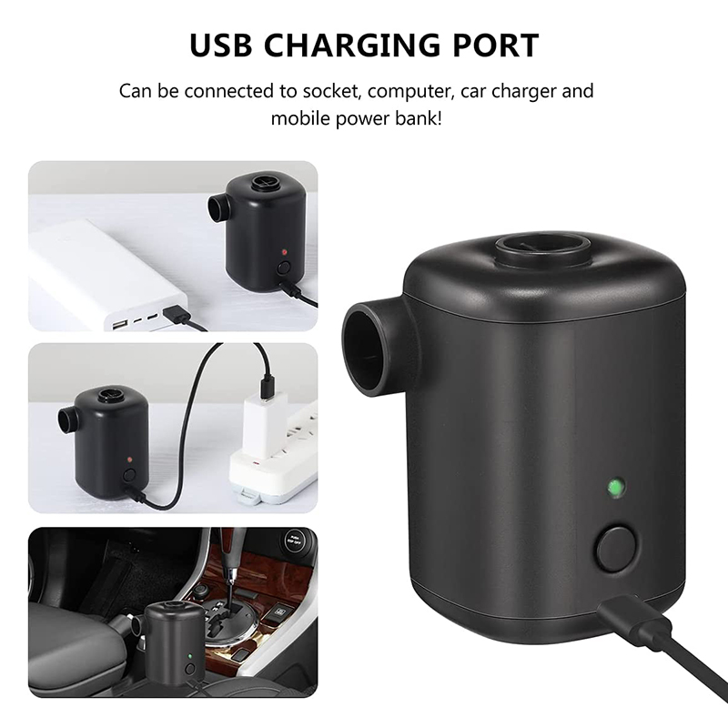 Electric Pump inflate/deflate Rechargeable Inflatable Pump portable air ...