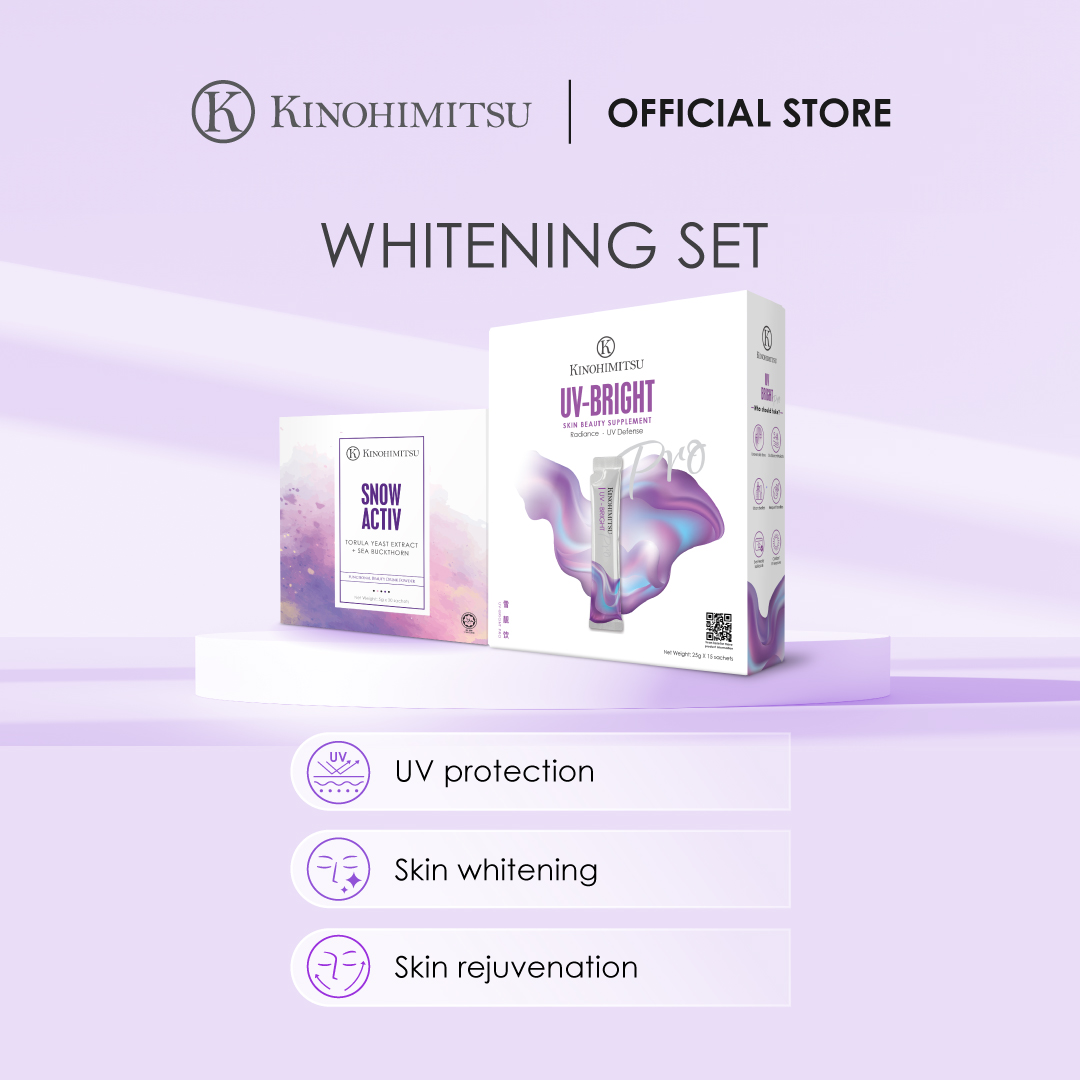 [Kinohimitsu Whitening Set] UV-Bright Pro 15's + Snow Activ 30's ...