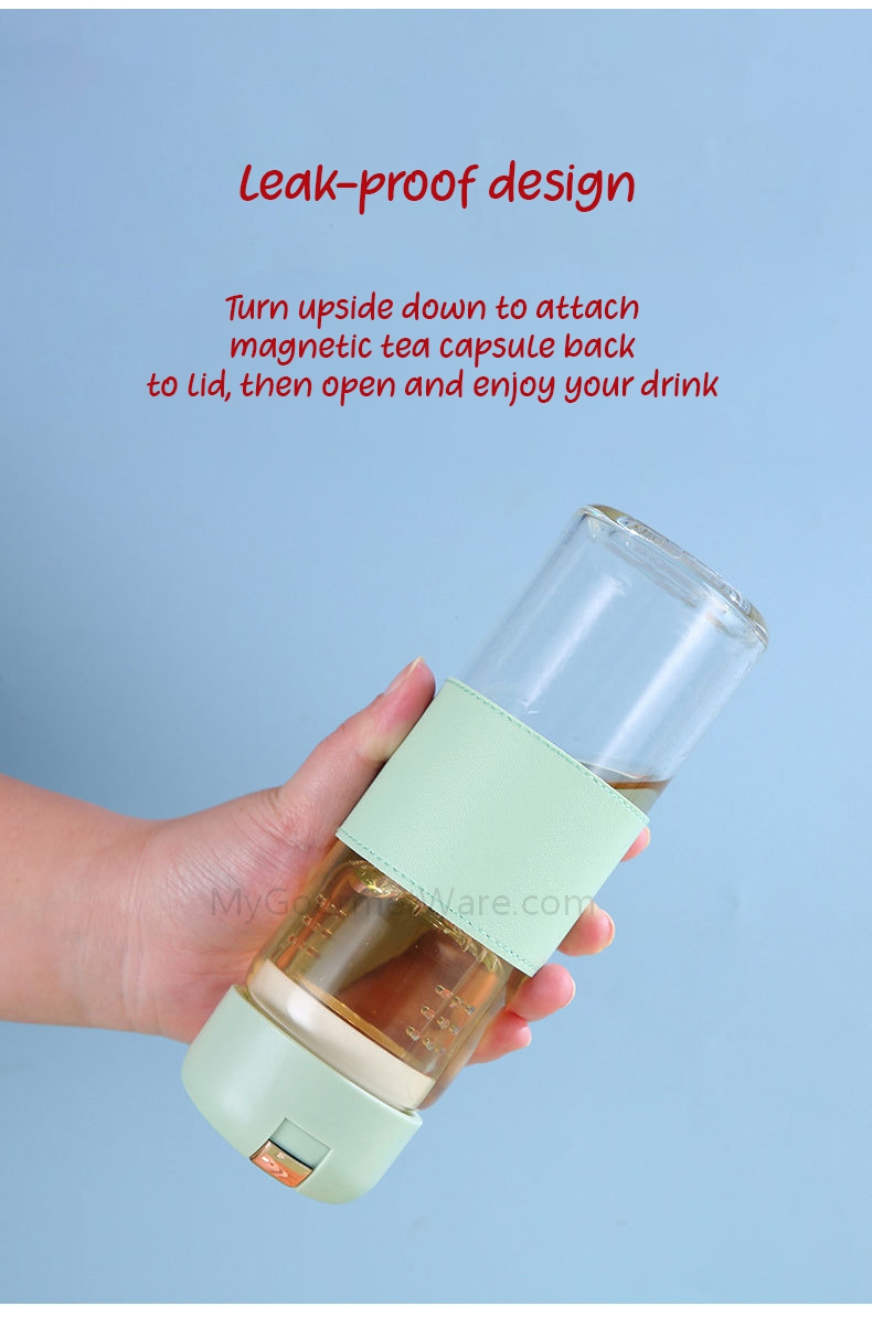 [SG STOCK] 450ml Magnetic Tea Capsule Tea Infuser Bottle Cold Brew ...