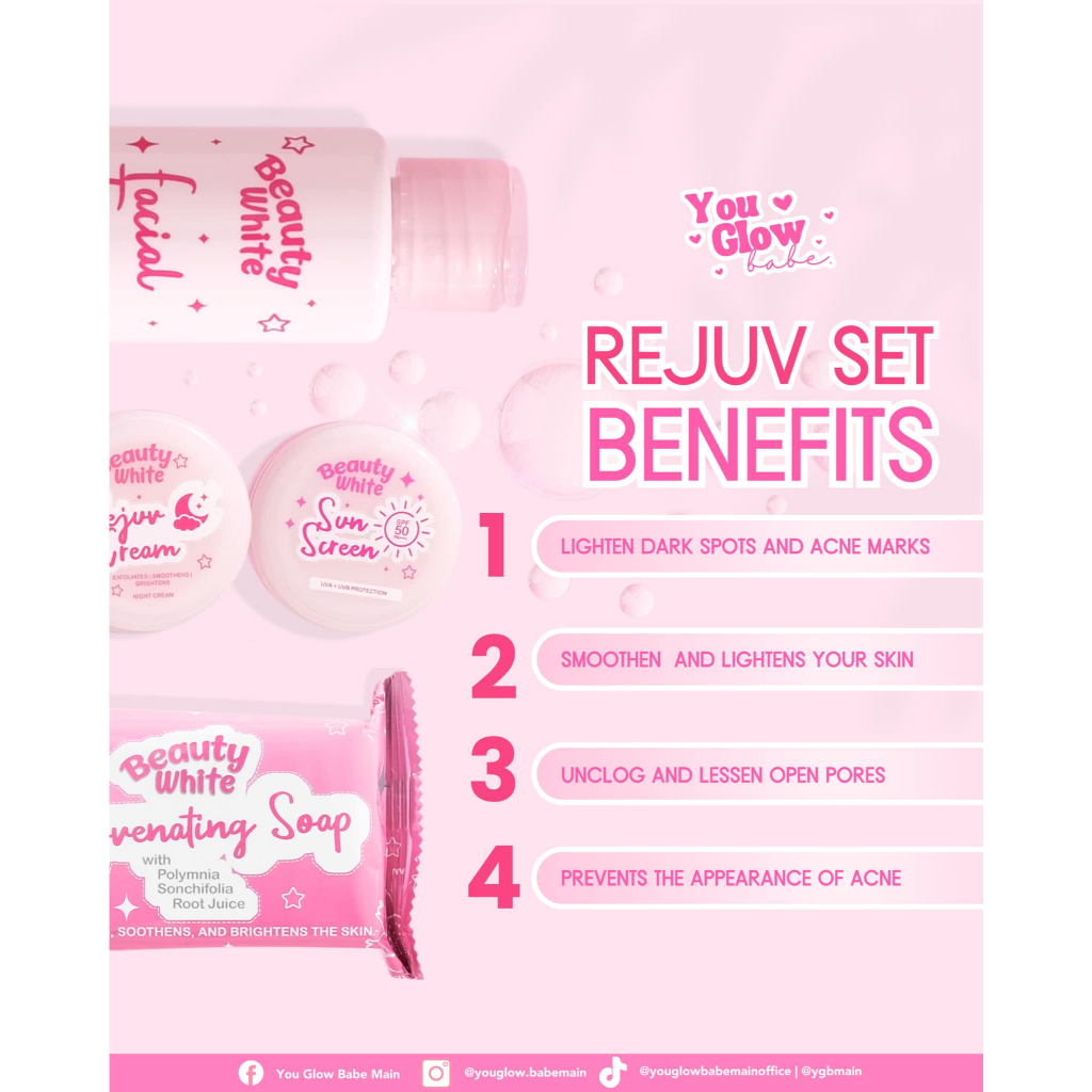 BEAUTY WHITE REJUV SET ( YOU GLOW ) | Shopee Singapore