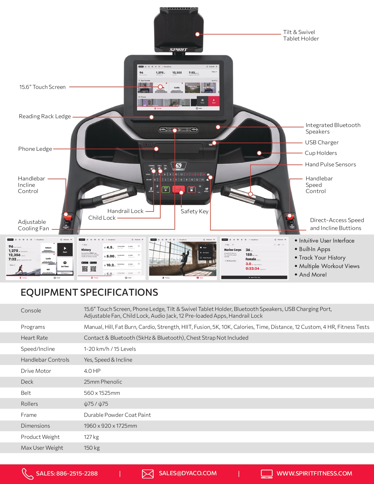 Spirit XT685ENT Treadmill | Shopee Singapore