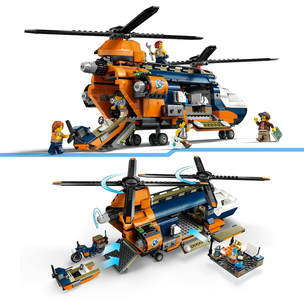 LEGO City Exploration 60437 Jungle Explorer Helicopter at Base Camp ...