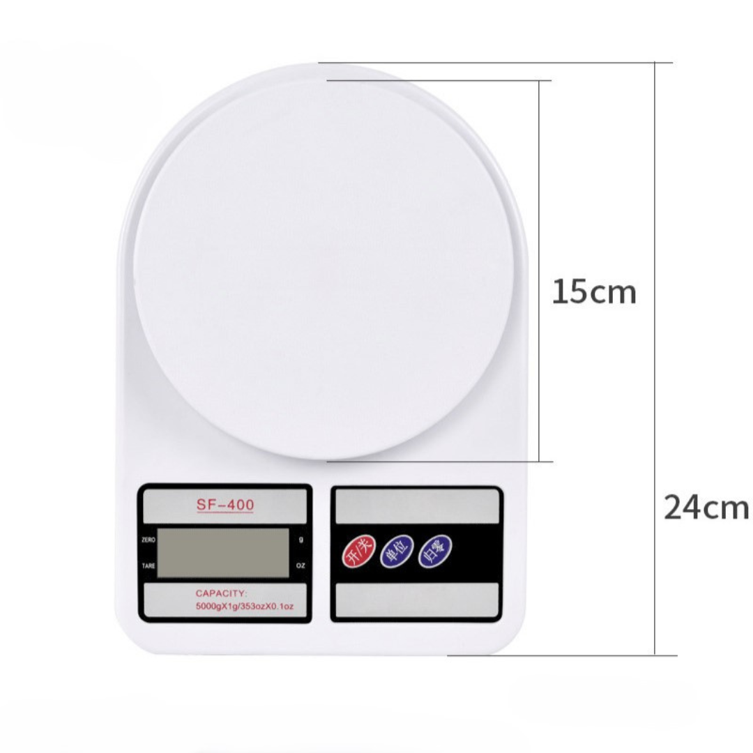 Kitchen/Meal Prep Weighing Scale (Max 10kg/Integer) *Batteries included ...