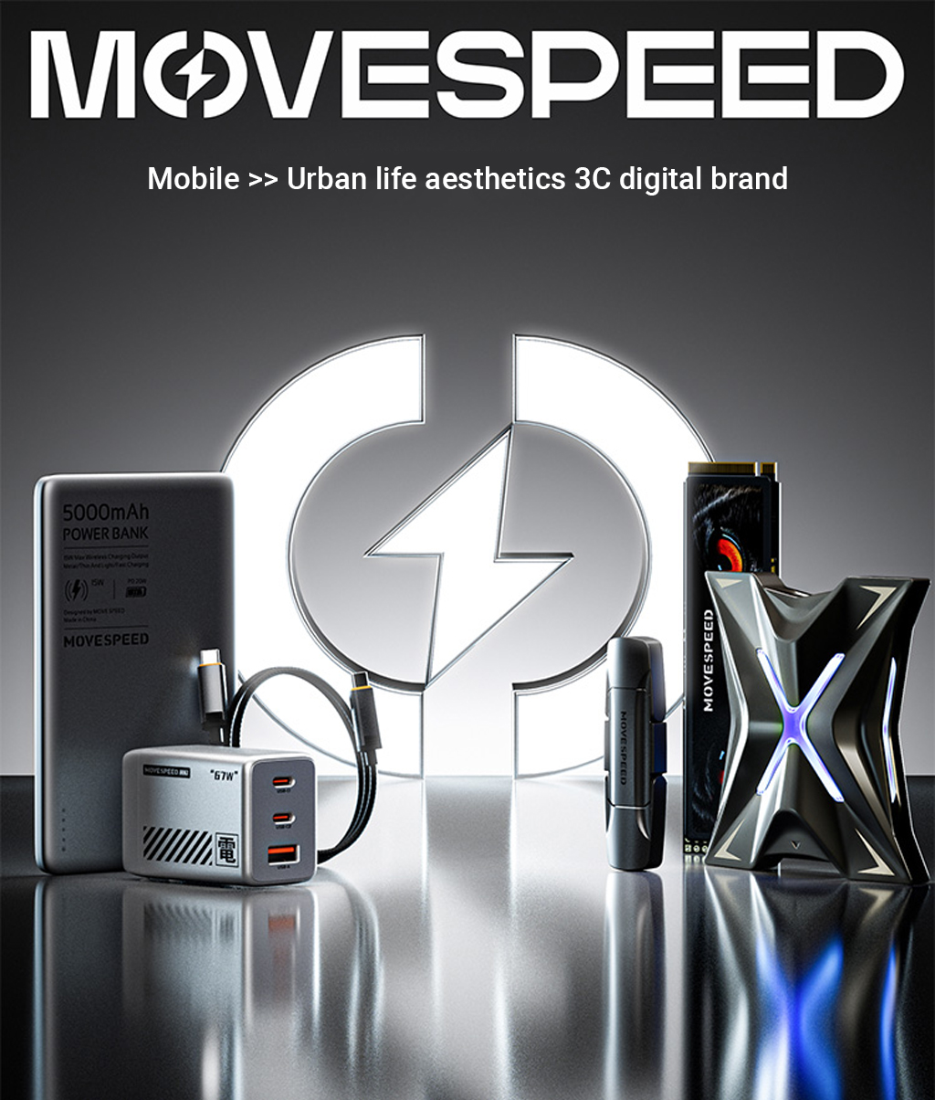 MOVESPEED MSC01 240W USB-C to USB-C Cable – 40Gbps High-Speed Data Transfer, PD 3.1 Fast ...