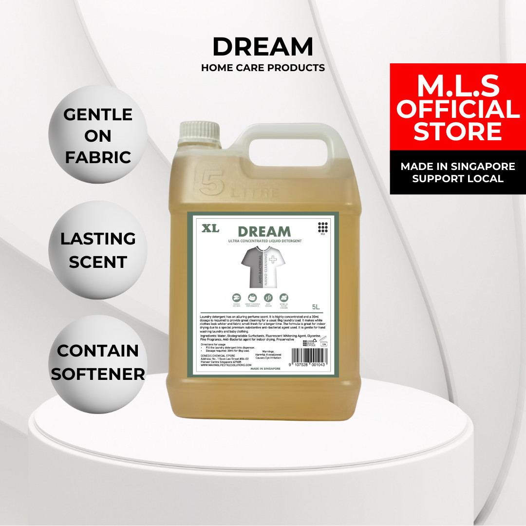 Dream Concentrated Liquid Laundry Detergent 5L Refill | Shopee Singapore