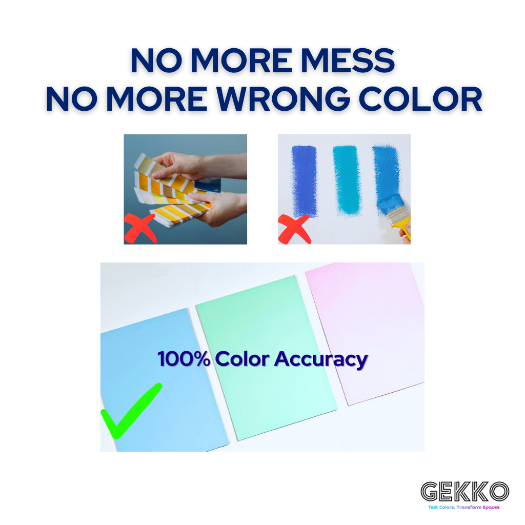 Paint Sample - Blue Hue Bundle - GEKKO Peel And Stick Nippon Paint ...