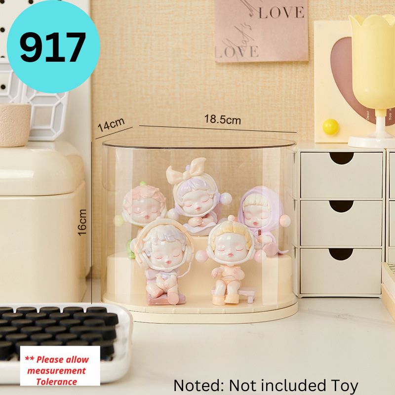 Anti-dust Storage Box,360°Transparent Acrylic Rotating Display Blink ...