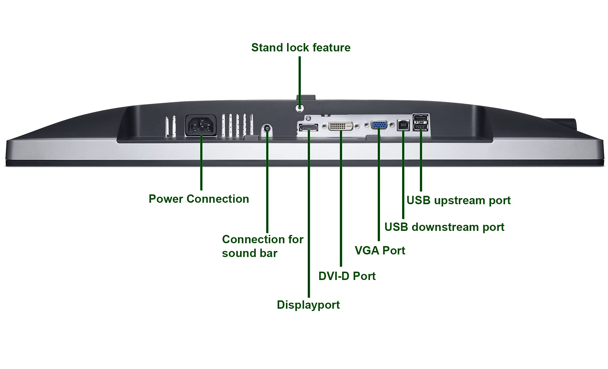 Dell monitor 24 inch Full HD 1920x1200 monitor DP VGA DVI port ...