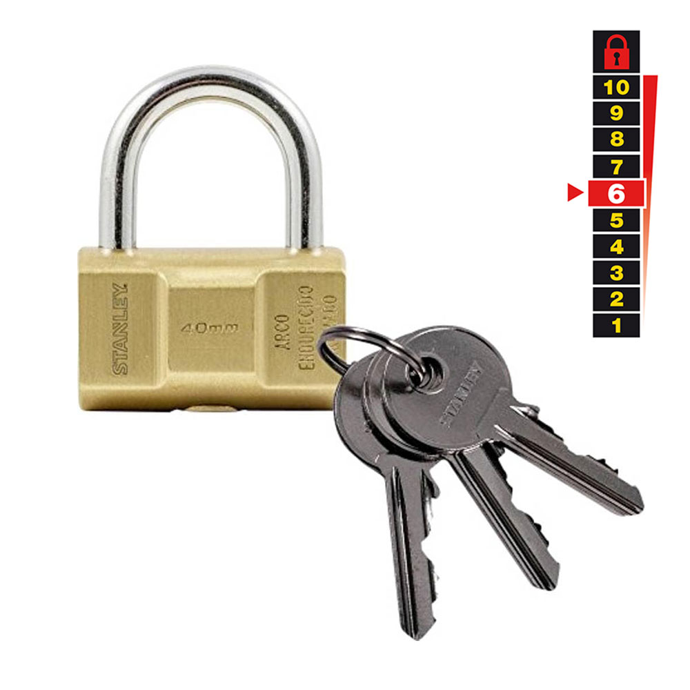 Stanley Barrel Brass Padlock (40mm) | Shopee Singapore