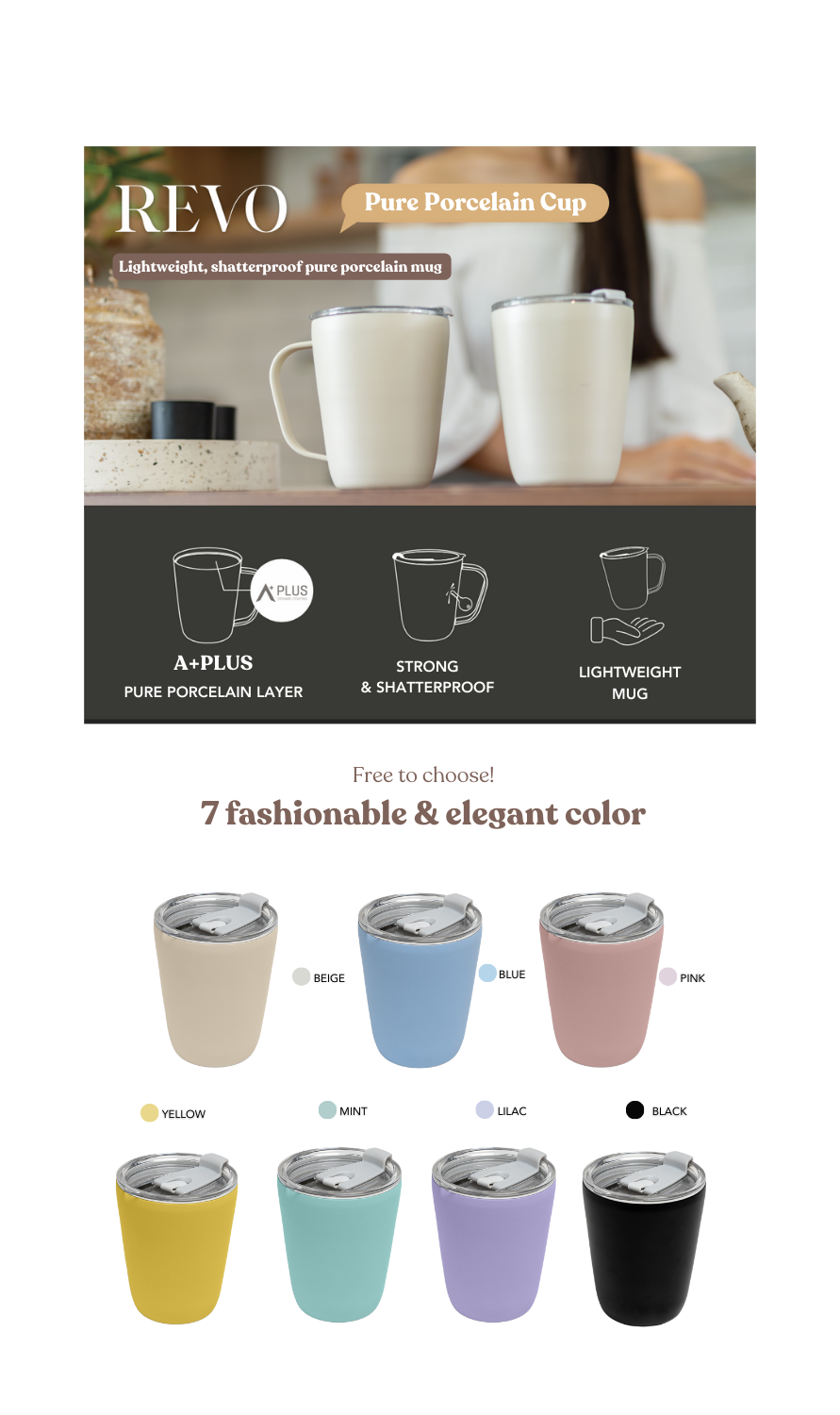 [SPECIAL OFFER] SWANZ Revo Cup 1000ml - Insulated Ceramic Coating ...