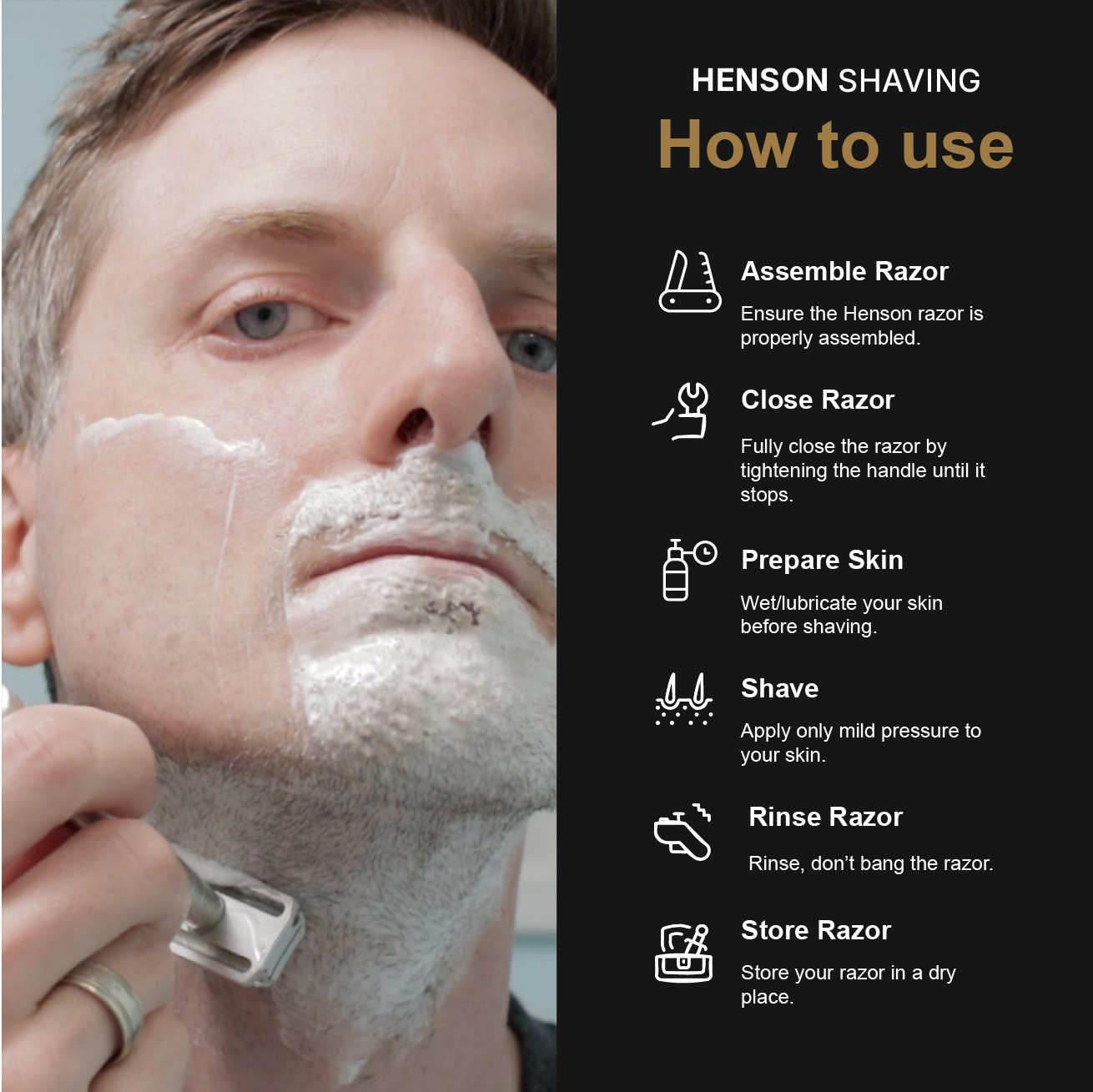 [100 BLADE + STAND] HENSON AL 13 Medium Facial Razor - Single Blade ...