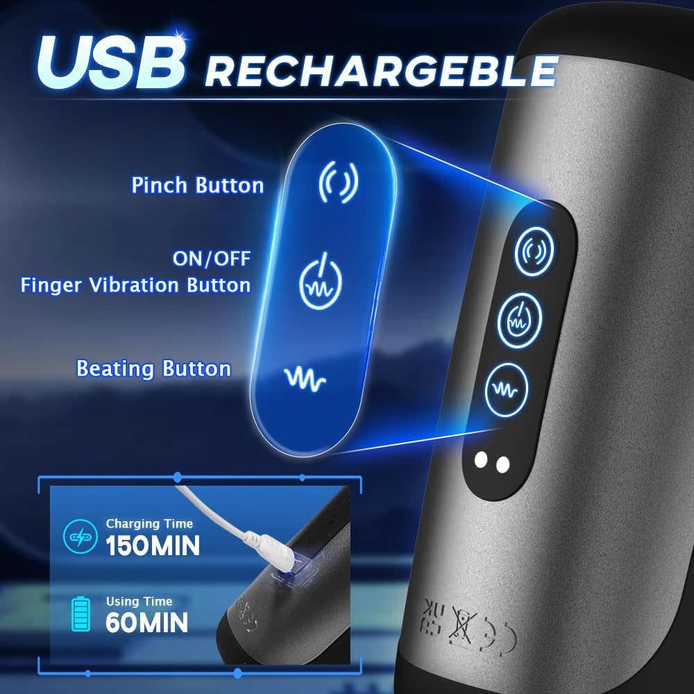 Male Masturbator Penis Training Vibrator Delay Trainer Sex Toys for Men ...