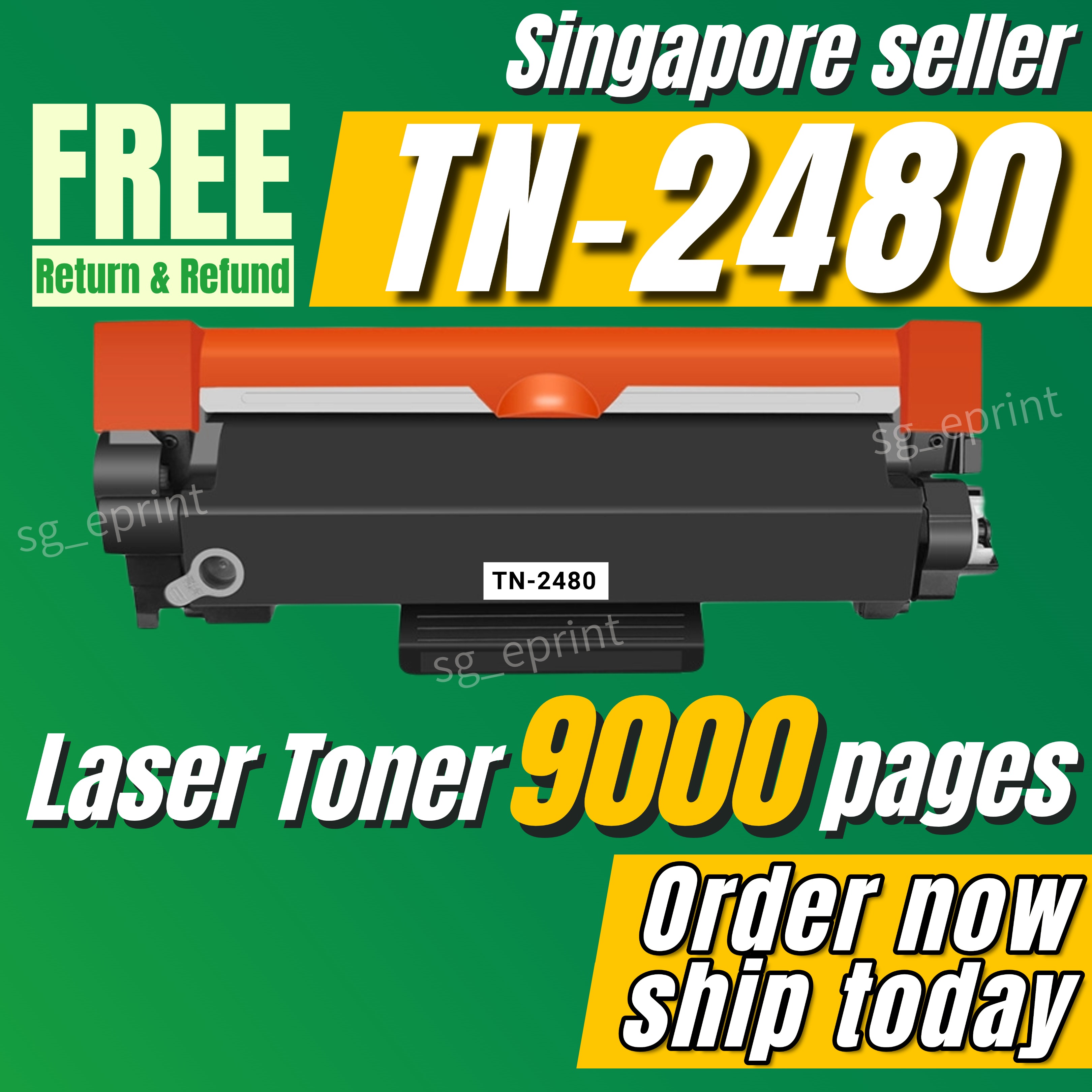 Toner Cartridge TN-2480 TN2480 2480 Compatible for Brother HL-L2375DW ...