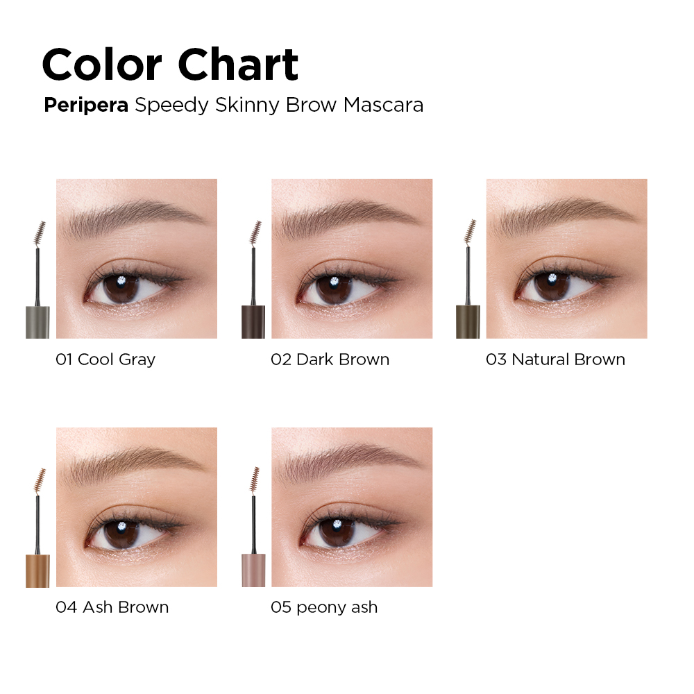 [PERIPERA] Speedy Skinny Browcara 3g | Brow mascara | Shopee Singapore