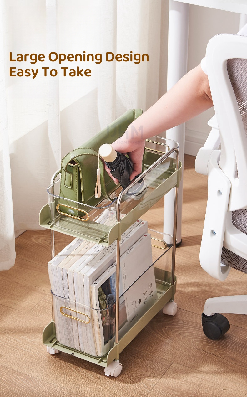 SG Under Desk Bag Wheeled Storage Rack /Push Pull Drawer Rack/ High ...