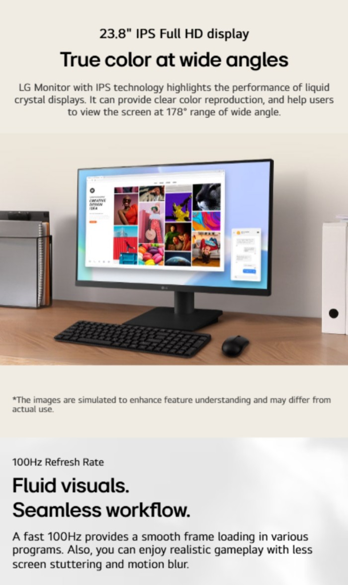 [NEW] LG 24MS570B-B 24" IPS Full HD Display Monitor | USB-C | 100Hz ...