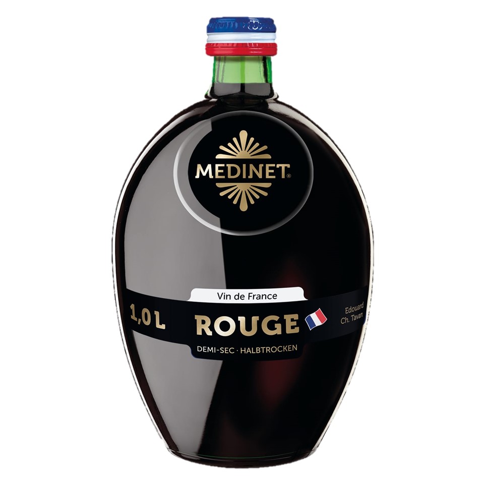 SHOP24 MEDINET ROUGE & GRENACHE 1 Litre Red Wine from France(3 Bottles ...