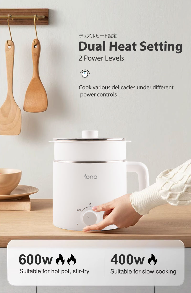 IONA 1.6L Stainless Steel Electric Multi Cooker With Steamer | Multi ...