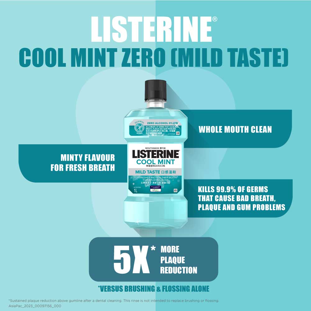 [Bundle of 2] Listerine ALL RANGE Oral Rinse Mouthwash 250ml (Fresh ...