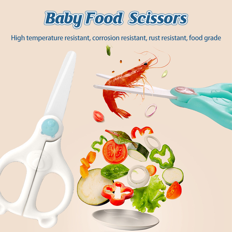 【SG Stock】Children's Food Scissors Stainless Steel/Ceramic Scissors ...