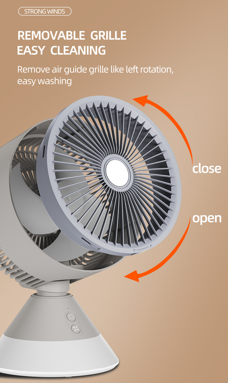 🔥SG🔥 2025NEW Auto Oscillating Desk Fan Air Circulation Fan with Remote ...