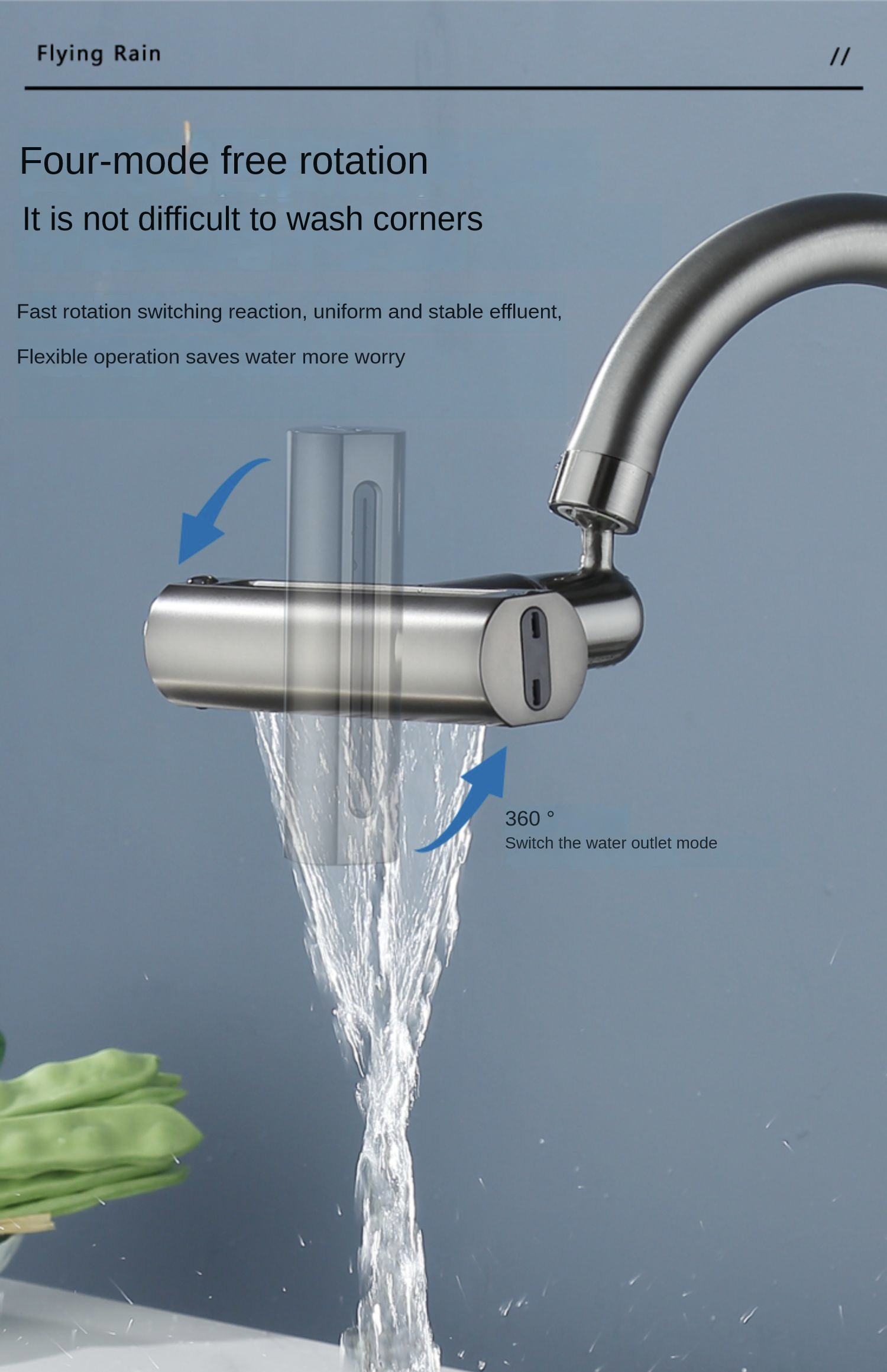 🇸🇬【SG stock】Water Tap Rotation Tap Kitchen New Waterfall Kitchen ...