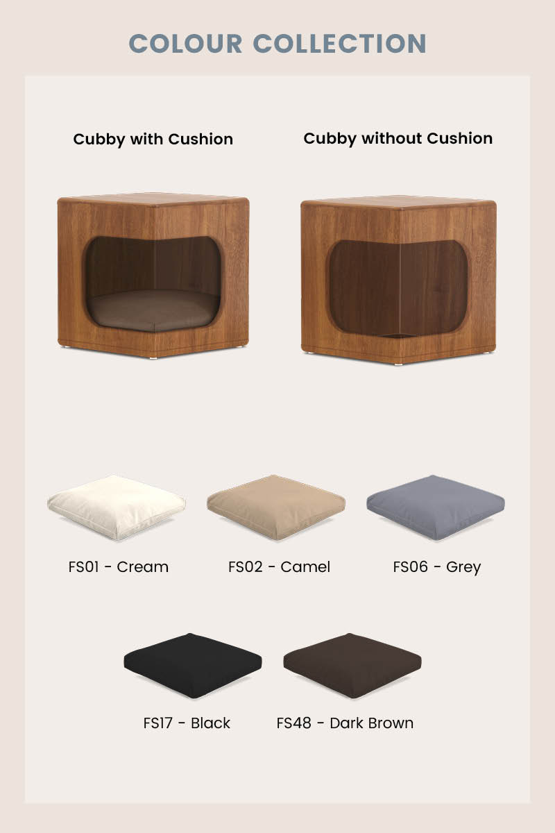 [Pre-Order] mooZzz Cubby Wood Side Table / Pet House *Cushion Sold ...