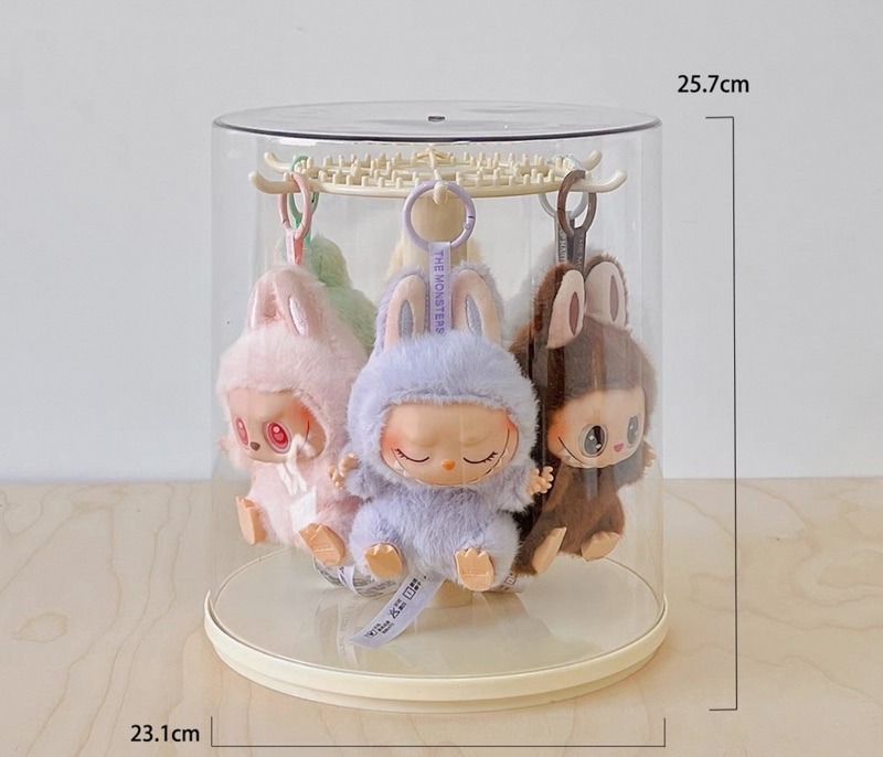 Labubu Acrylic 360 Rotate Display Protection Case Box (*Not include ...