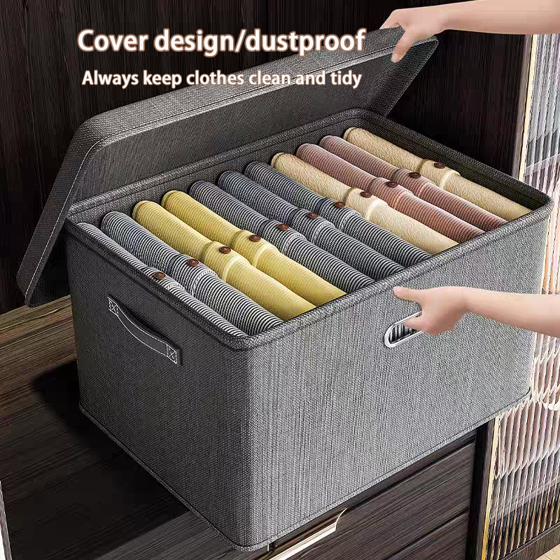 Folding storage box clothes storage box household fabric sorting box ...