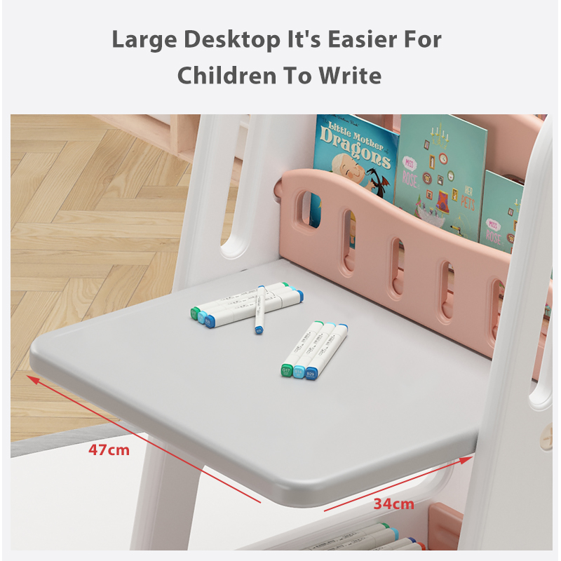 SG Stock - 4 In 1 Toddles Study Table Set Space Saver Fold-able Table ...